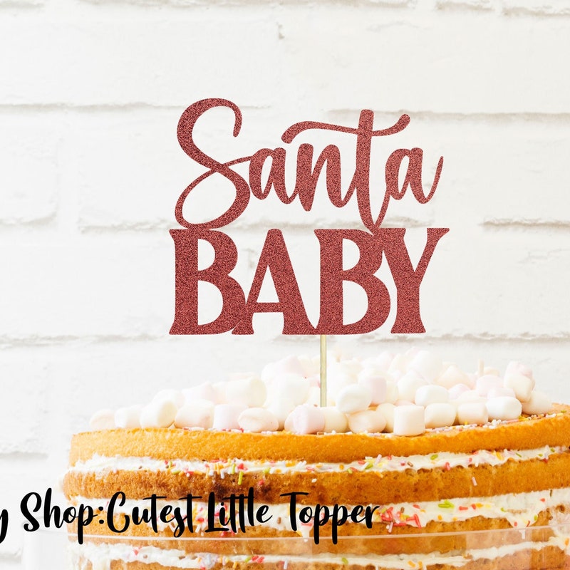 Santa Cake Topper - Etsy