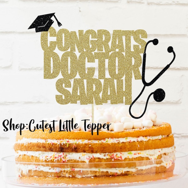 Doctor Cake Topper Card - Etsy