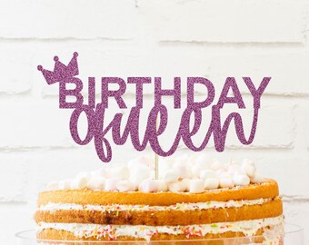 Birthday Queen Cake Topper - Etsy