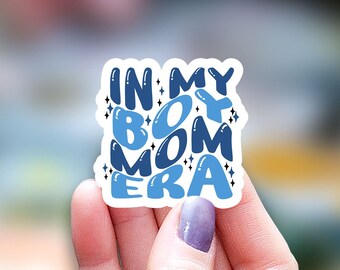 In My Boy Mom Era Sticker, Mama Sticker, Mother's Day Gift, Mom Stickers, Tumbler Sticker, Water ...