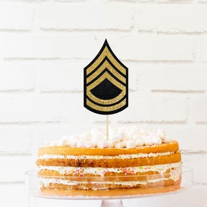 Army Rank Cake Topper, Army Rank Centerpiece, Army Promotion Cake ...