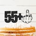 55+1 Middle Finger Cake Topper, 56th Birthday, Cake Topper for 55th ...