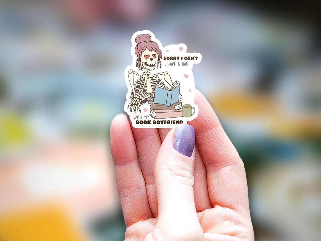 Book Boyfriend Sticker, Book Worm Sticker, Kindle Sticker, Smut Sticker ...