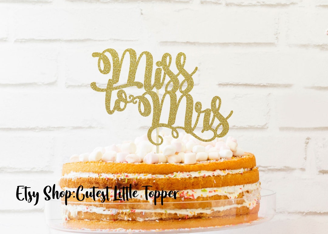 Bride to Be Cake Topper, Glitter Cake Topper, Bridal Party Cake Topper ...