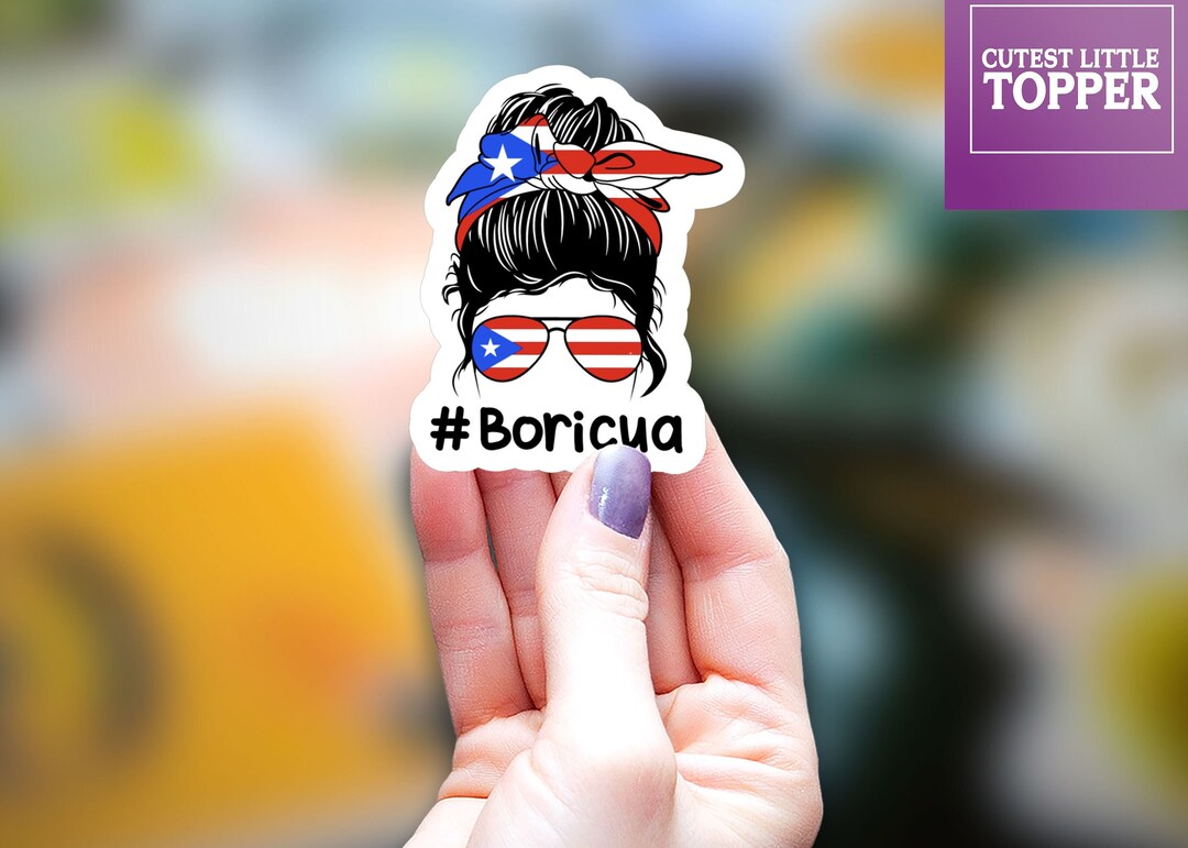 Boricua Sticker, Kindle Sticker, Puerto Rico Sticker, PR Sticker, Water ...
