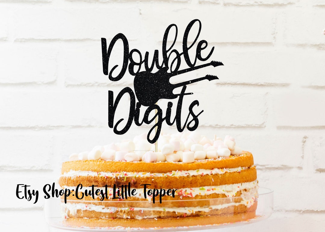 Double Digits Cake Topper, 13th Cake Topper, Officially Teenager Cake ...