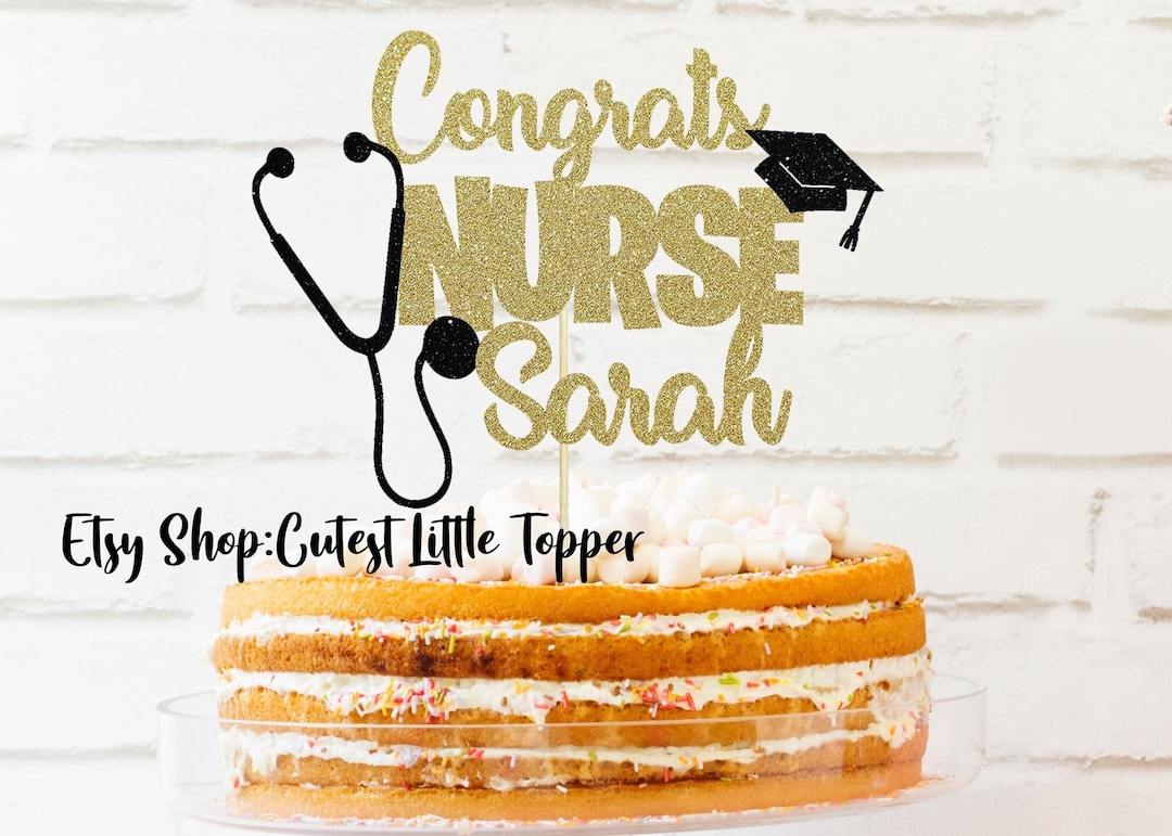 Personalized Nurse Graduation Topper, Graduation 2023, Medical School ...