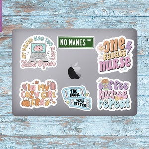 Coffee Nurse Repeat Sticker, Gift for Nurse, Kindle Sticker, Cute Nurse ...