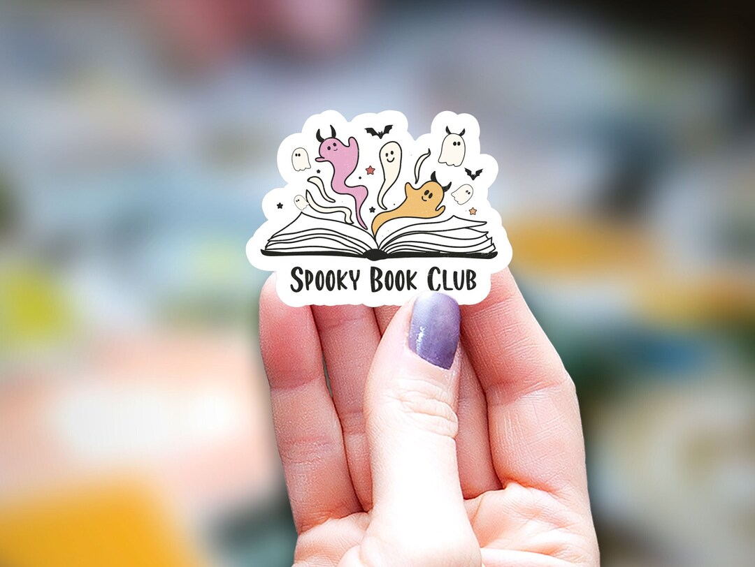 Spooky Book Club Sticker, Reading Sticker, Kindle Sticker, Smut Sticker ...