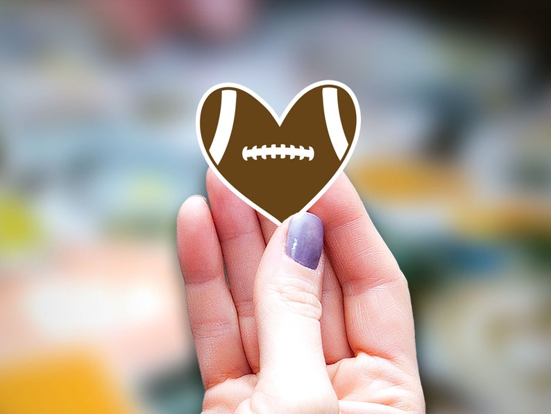 Football Sticker, I Love Football Sticker, Sports Stickers, Football ...