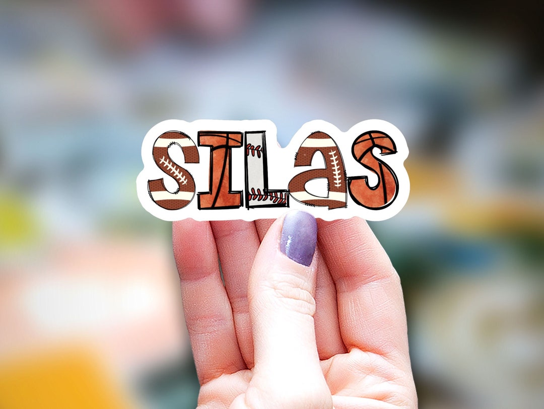 Sports Name Sticker, Basketball Name Sticker, Name Sticker, Water ...