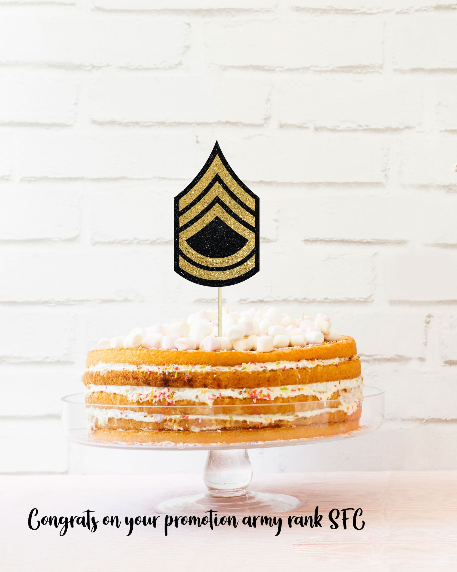 Army Rank Cake Topper, Army Rank Centerpiece, Army Promotion Cake ...