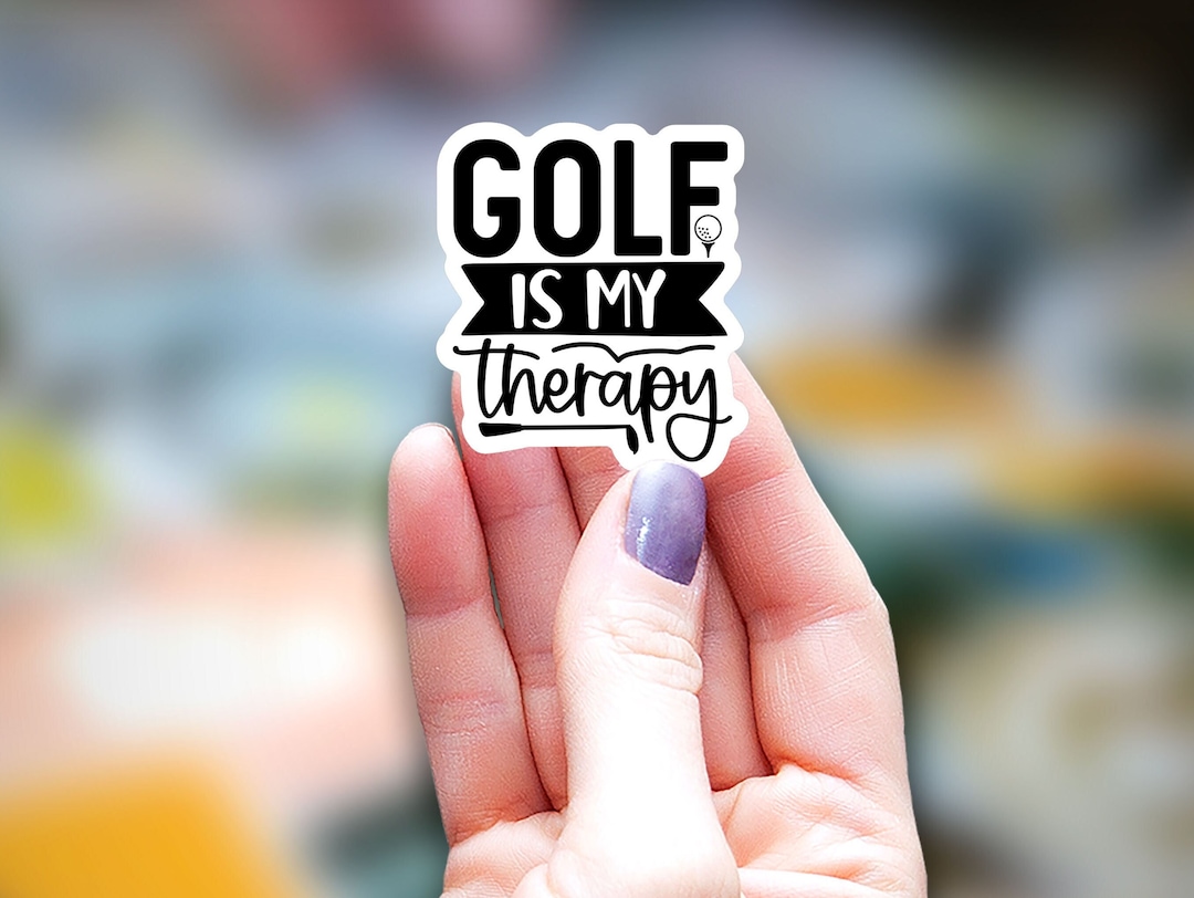 Golf is My Therapy Sticker, Golf Sticker, Sports Sticker, Kindle ...