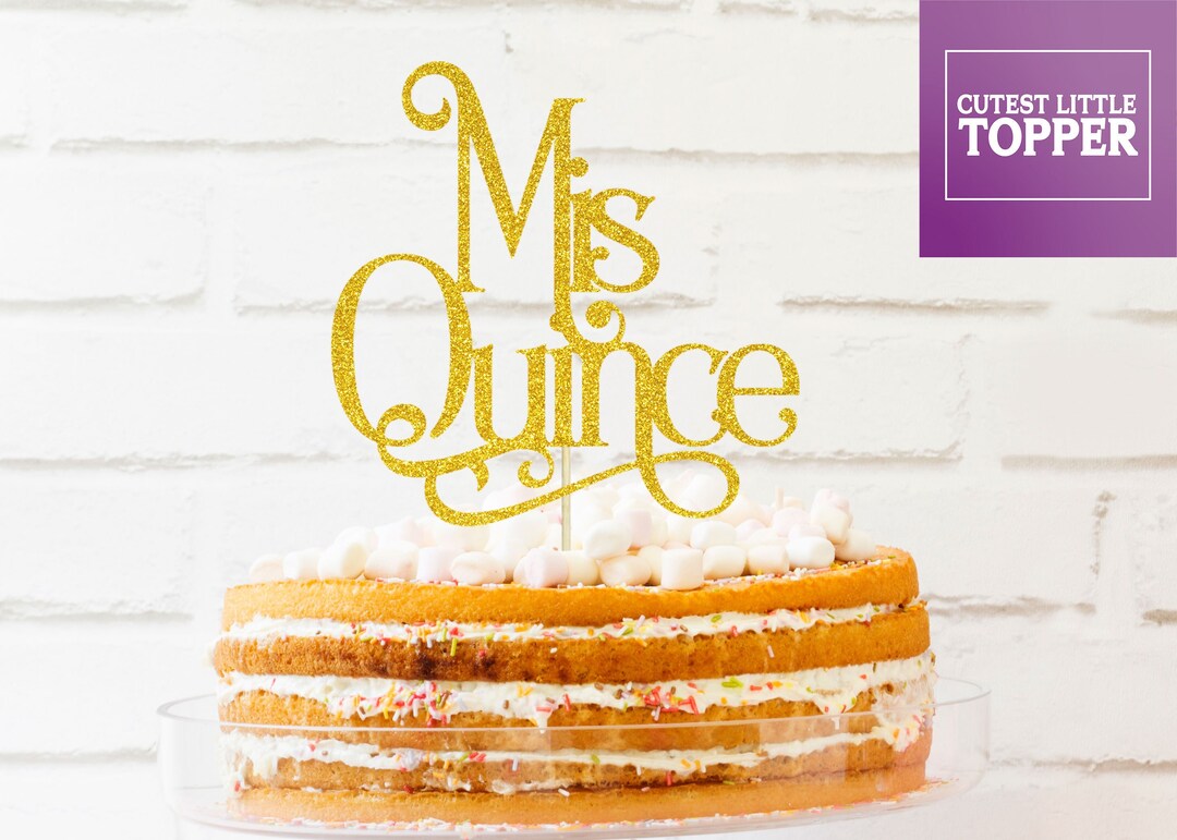 Mis Quince Cake Topper, Happy Birthday Cake Topper, 15th Bday Cake ...