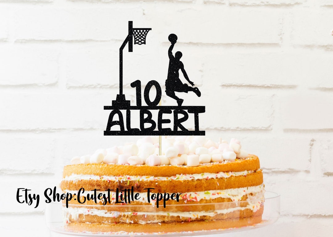 Basketball Cake Topper, Birthday Cake Topper, Basketball Cake Topper ...