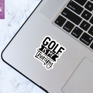 Golf is My Therapy Sticker, Golf Sticker, Sports Sticker, Kindle ...