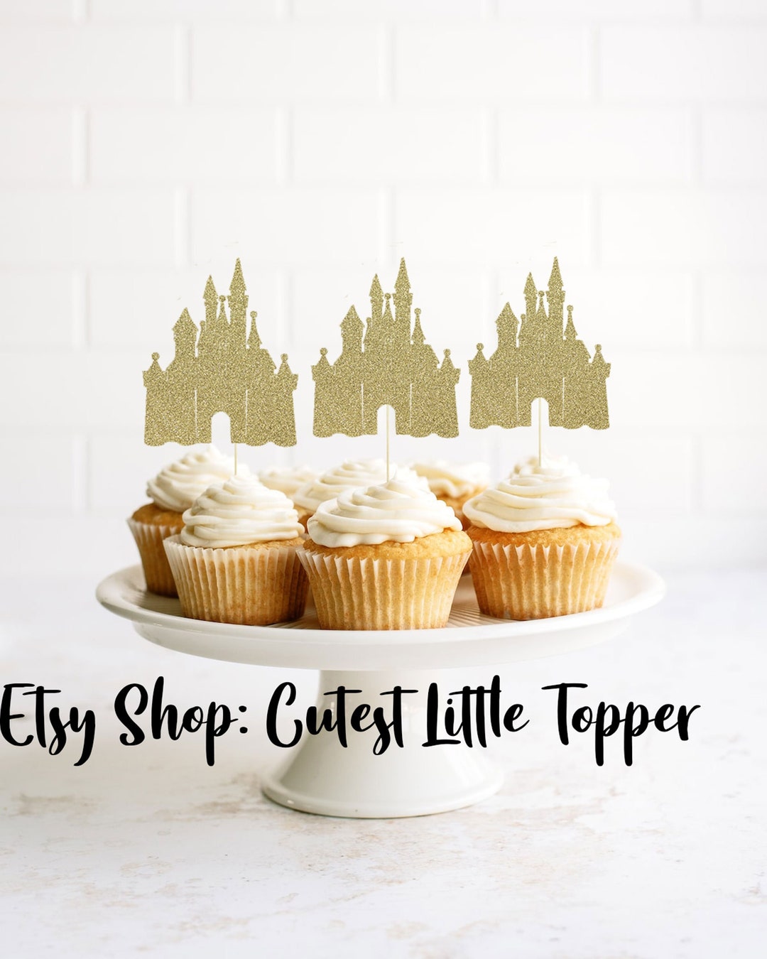 Castle Cupcake Topper, Cupcake Topper, Princess Cake Topper, Princess ...