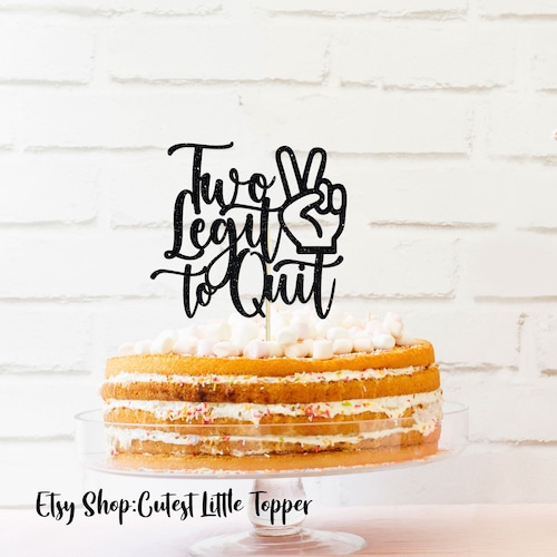 90s TWO LEGIT TO Quit Cake Topper Hip Hop Birthday Cupcake - Etsy
