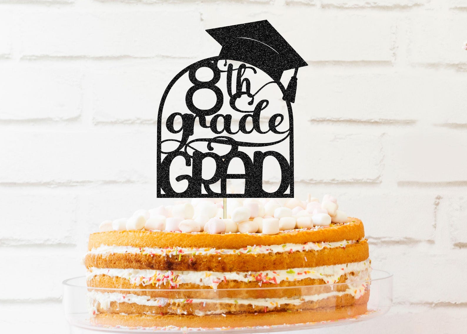 8th Grade Graduation Topper, Graduation 2025, 8th Grade Graduate ...