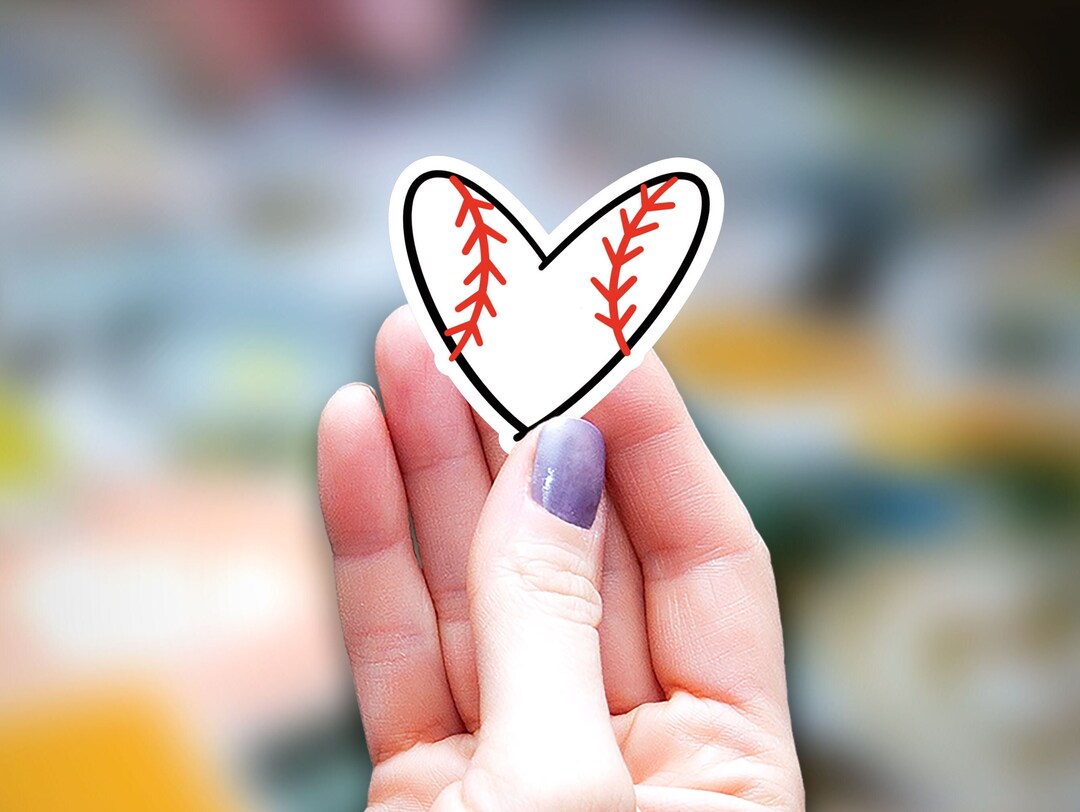 Baseball Sticker, I Love Baseball Sticker, Sports Stickers, Baseball ...