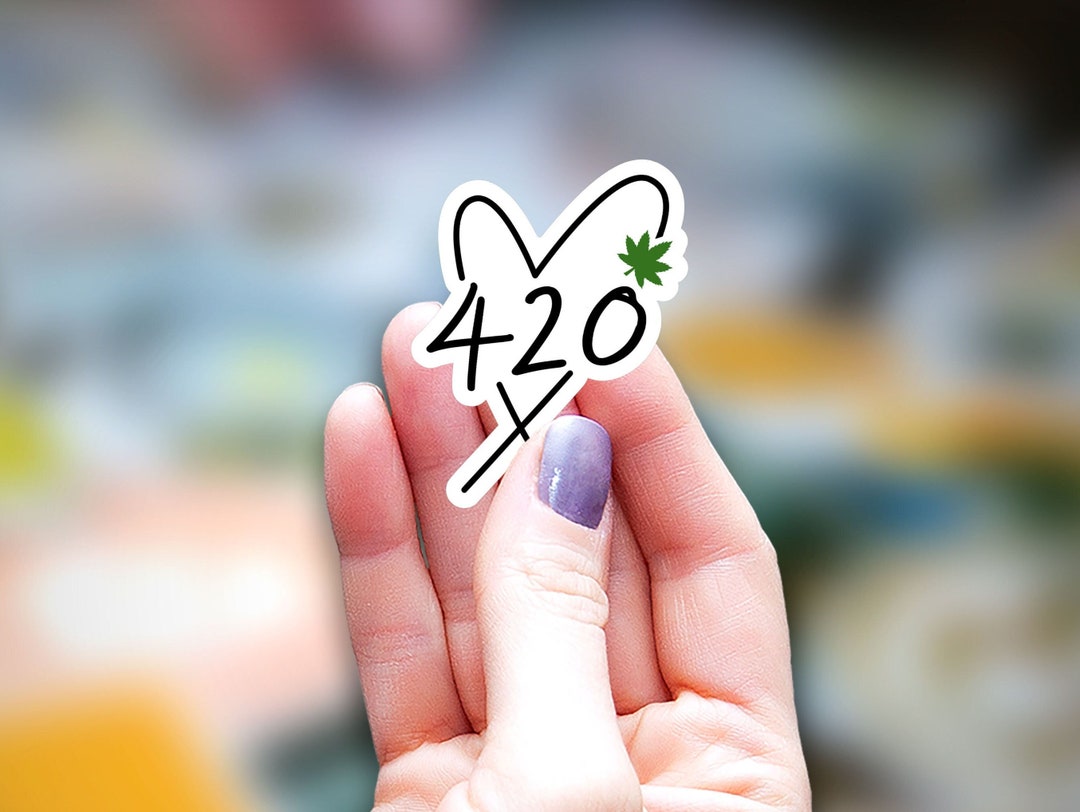 Aim High Sticker, 420 Sticker, Pot Sticker, Weed Jar Sticker, Self Care ...