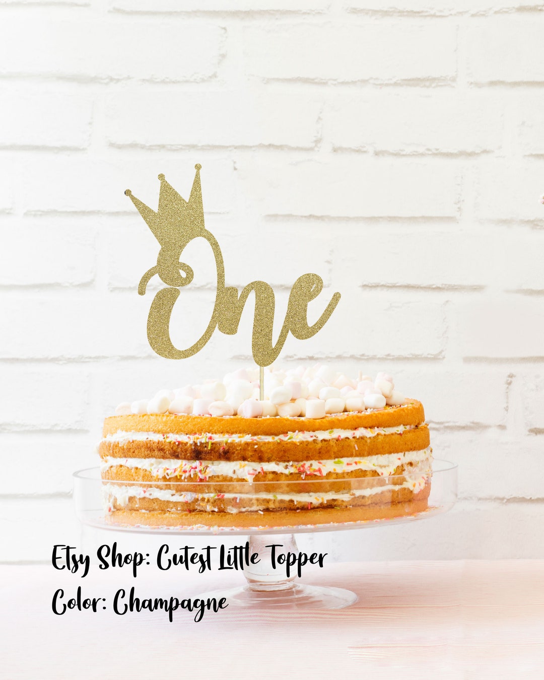1st Birthday Cake Topper Glitter Cake Topper Happy Birthday - Etsy