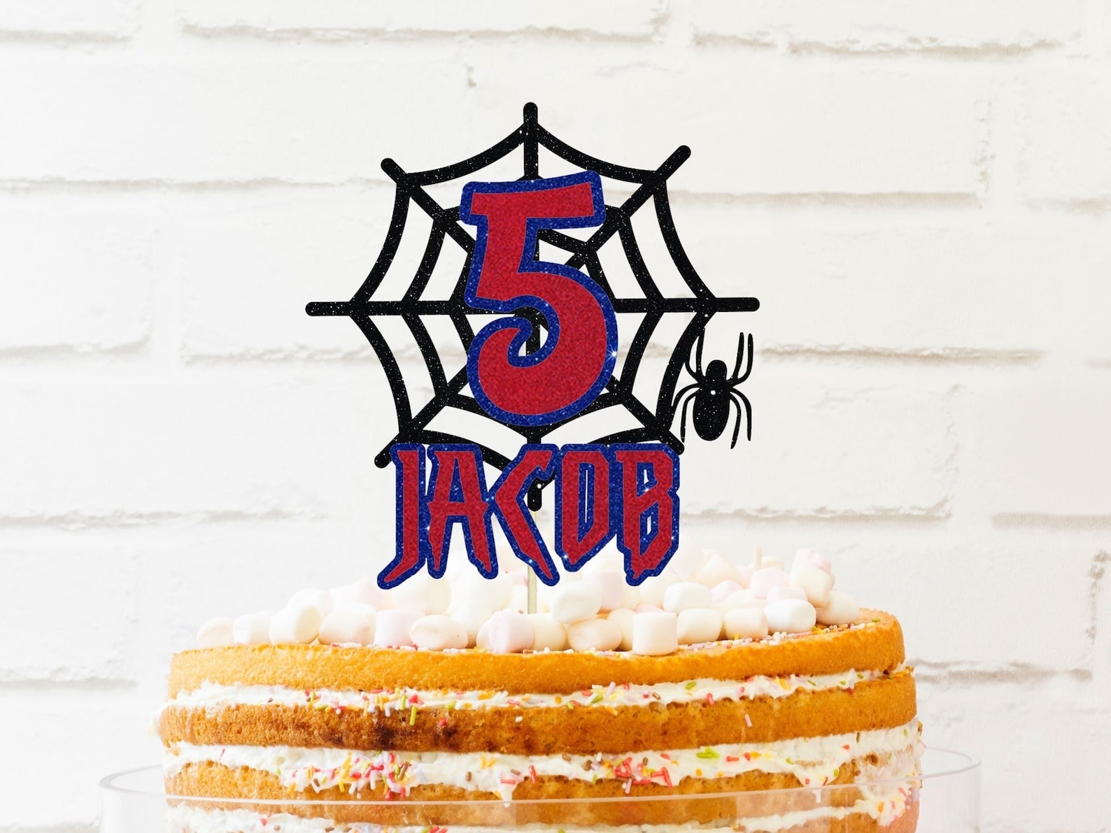 Spider Cake Topper, Cake Topper, Birthday Cake Topper, Spider the Man ...