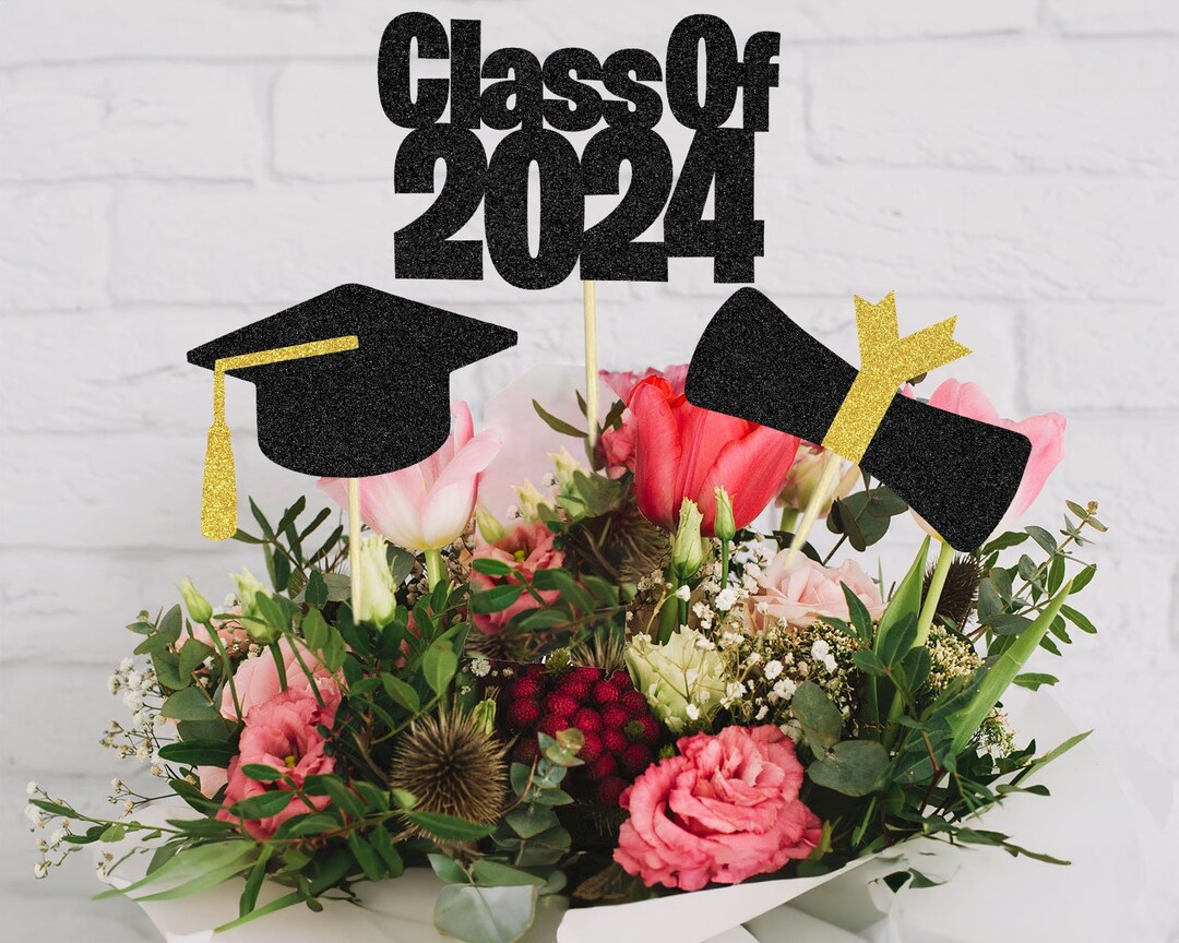 Graduation Centerpiece Topper, Graduation 2024, Senior Cake Toppers ...