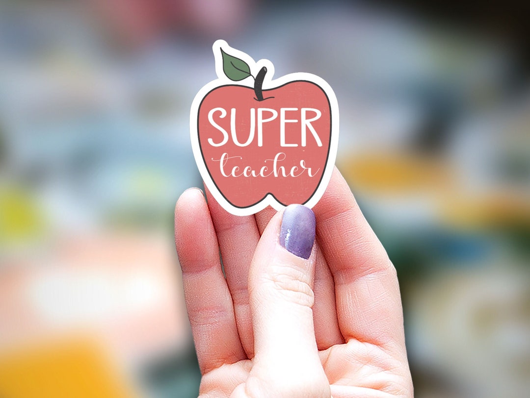 Super Teacher Sticker, Teacher Gift, Teacher Sticker, Water Bottle ...