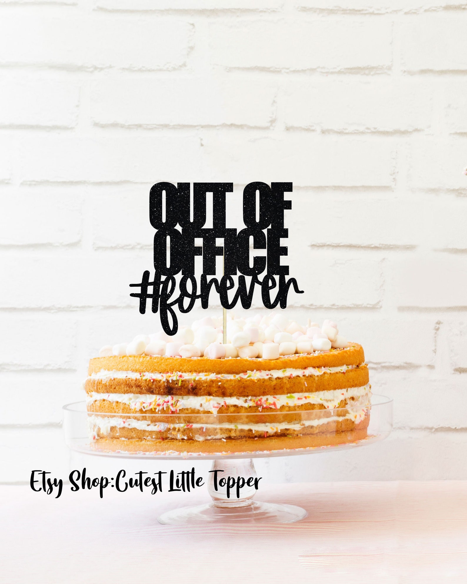 Out of Office Cake Topper Retired Cake Topper Cake Topper | Etsy