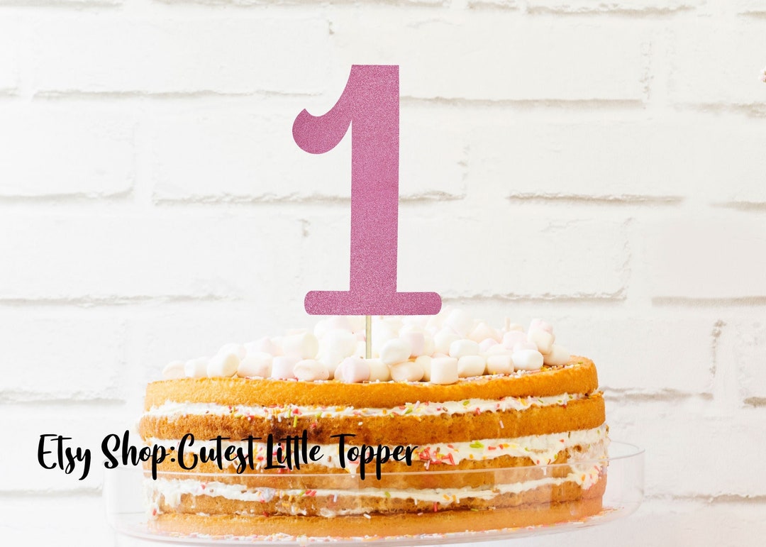 Birthday Number Cake Topper, Any Number Cake Topper, Cake Topper Center ...