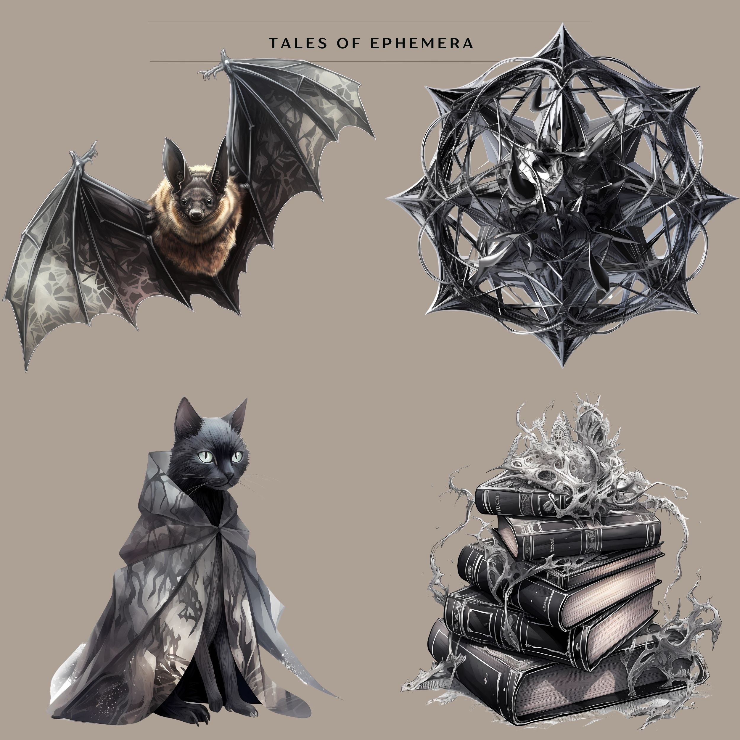 42 Darkling Witch Clipart Witchy Halloween Gothic Clipart - Etsy