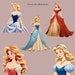 Animated Princess Clipart, PNG, Full Commercial Use, Watercolor Fantasy ...