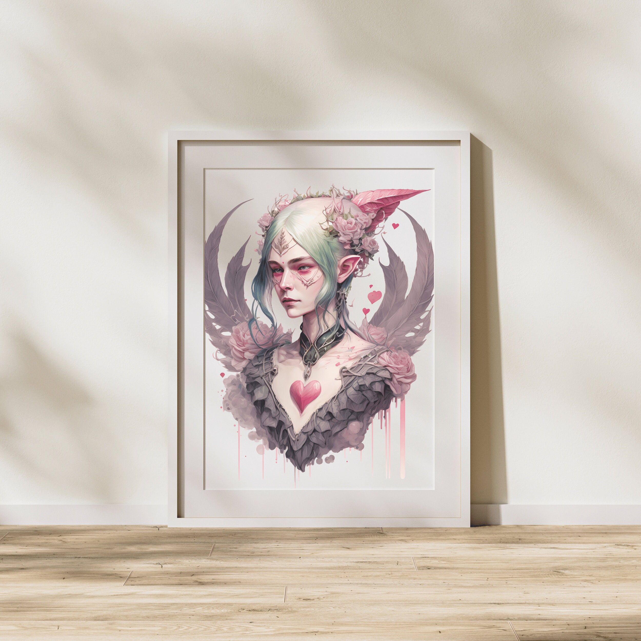 Valentine Elf Clipart Fantasy Elf Clipart Fairytale Clipart Love Elf ...