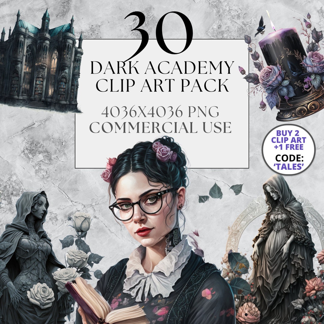 Dark Academia Clipart Dark Academia PNG Witch Clipart Fantasy Clipart ...