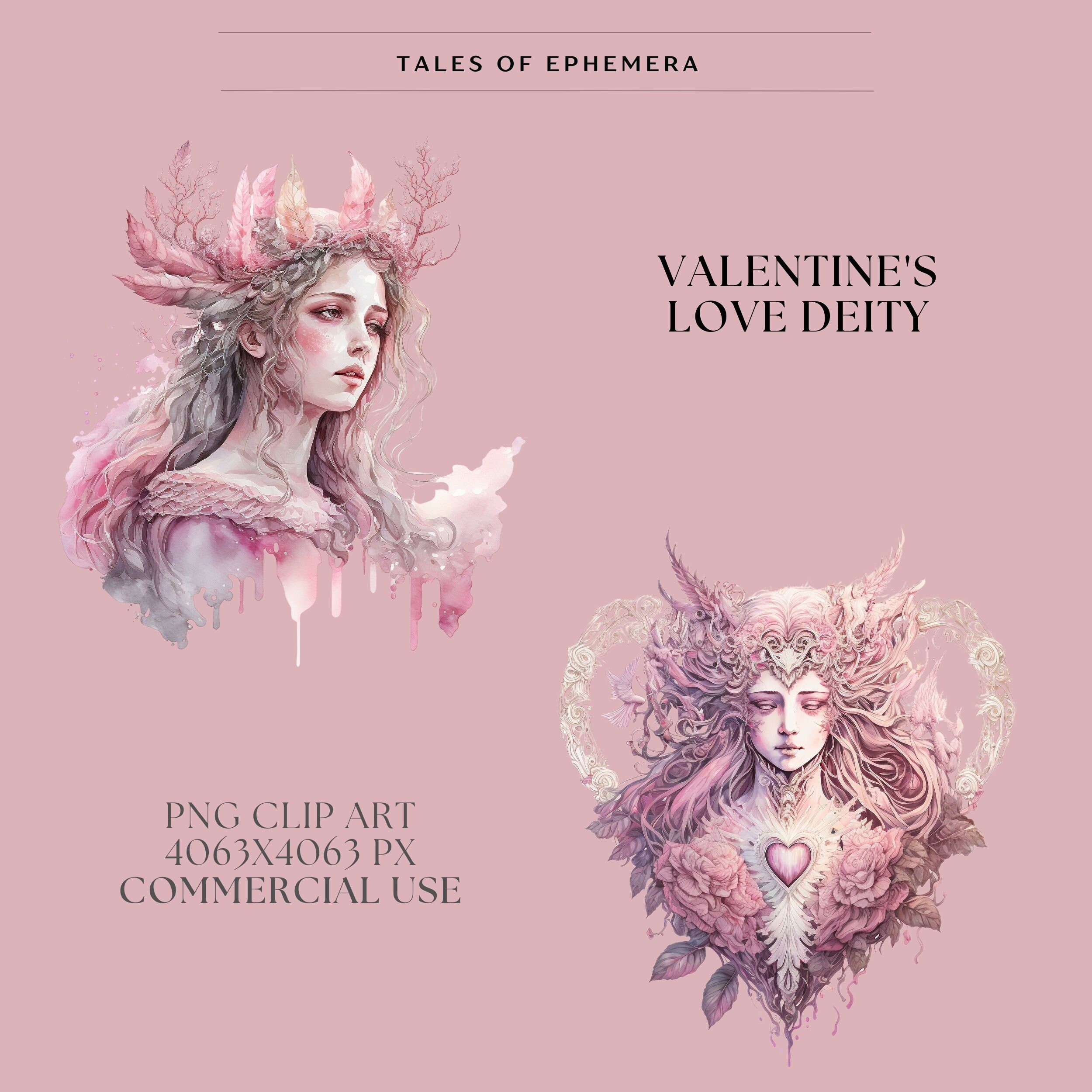 10 Valentine's Love Deity Clipart Fairytale Clipart - Etsy