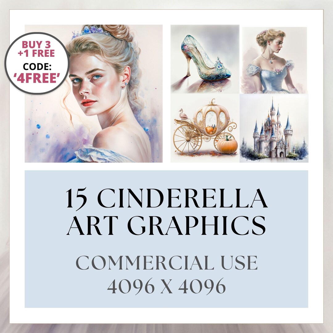 15 Stunning Cinderella Designs | Digital Download | Printable Designs ...
