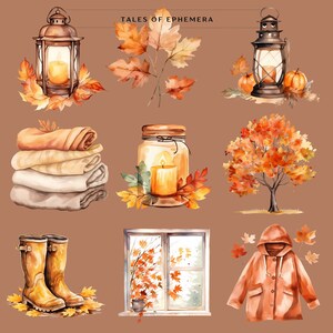 Watercolor Fall PNG Clipart, Full Commercial Use With Instant Download ...