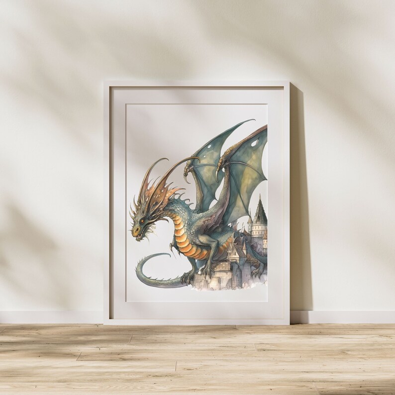 15 Classic Dragons Clipart PNG Full Commercial Use Fantasy - Etsy Canada