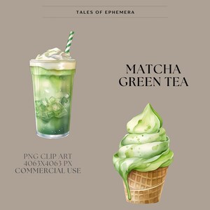 23 Matcha Green Tea Clipart Pack, PNG Matcha Ceremony Clipart ...