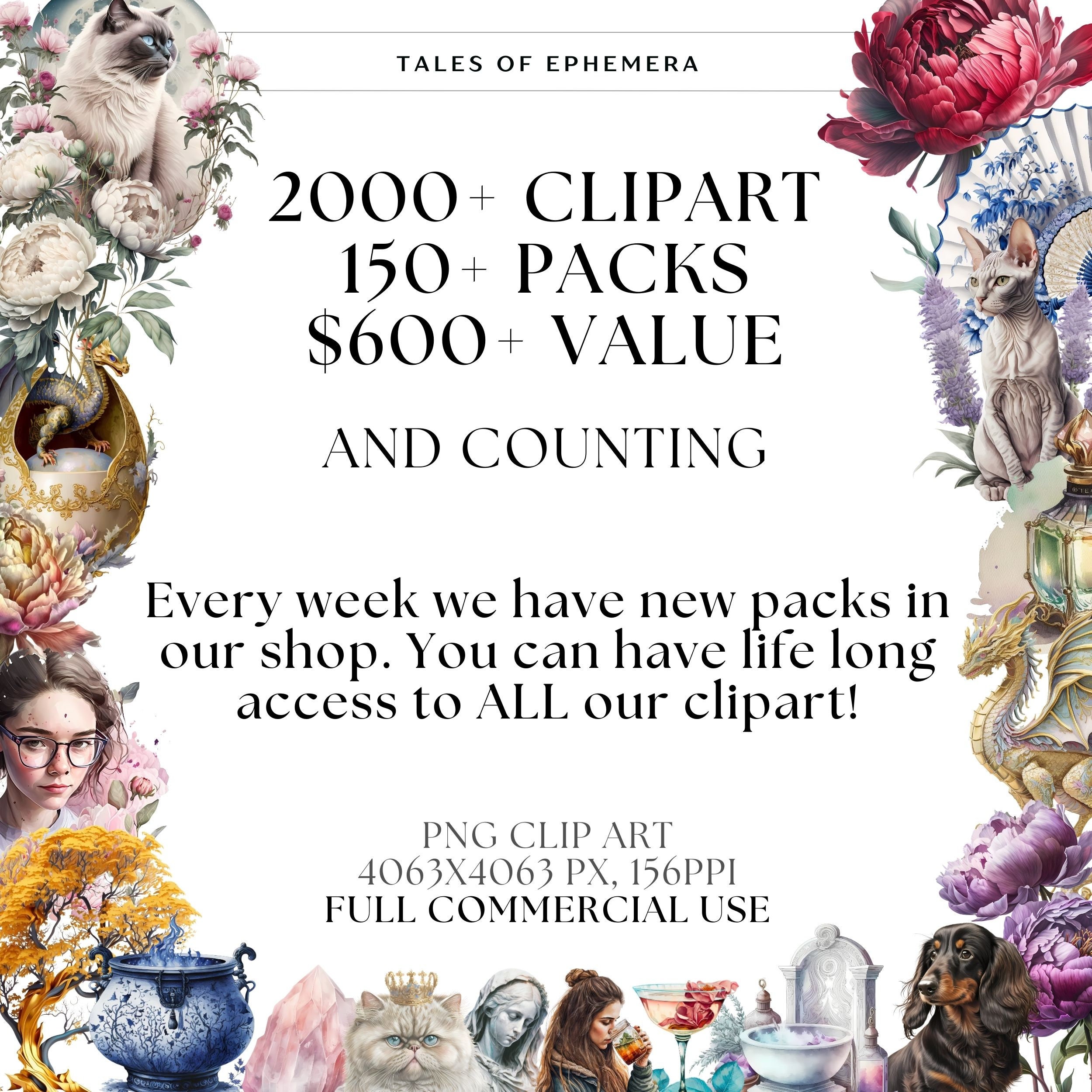 Ultimate Clipart Bundle Clipart Megapack 5000+ Full Commercial Use ...