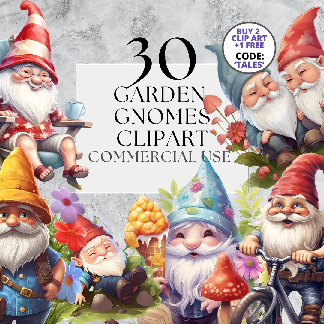 Garden Gnome Clipart Summer Gnome PNG Cute Gnome Design High Quality ...