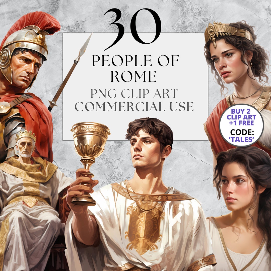 30 Roman People Clipart PNG, Rome Empire Fantasy Clipart, Roman Clipart ...