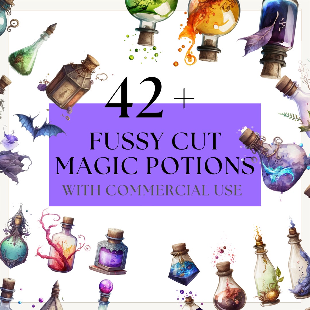 42+ Magic Potion Fussy Cuts | PDF Printing Sheets | Fantasy ...