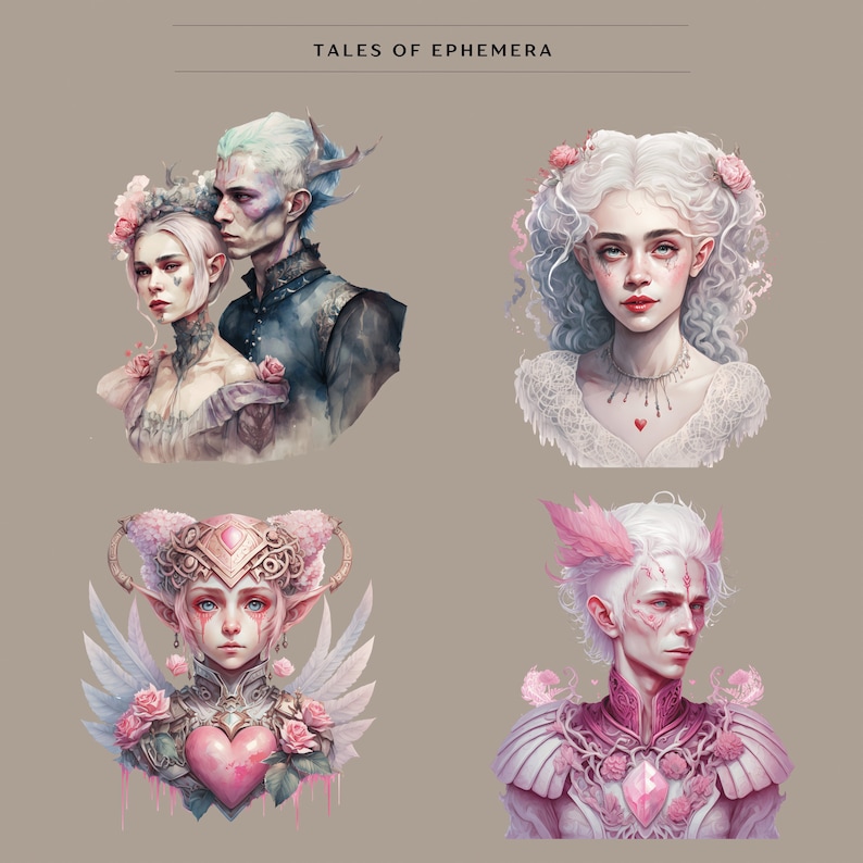 Valentine Elf Clipart Fantasy Elf Clipart Fairytale Clipart Love Elf ...