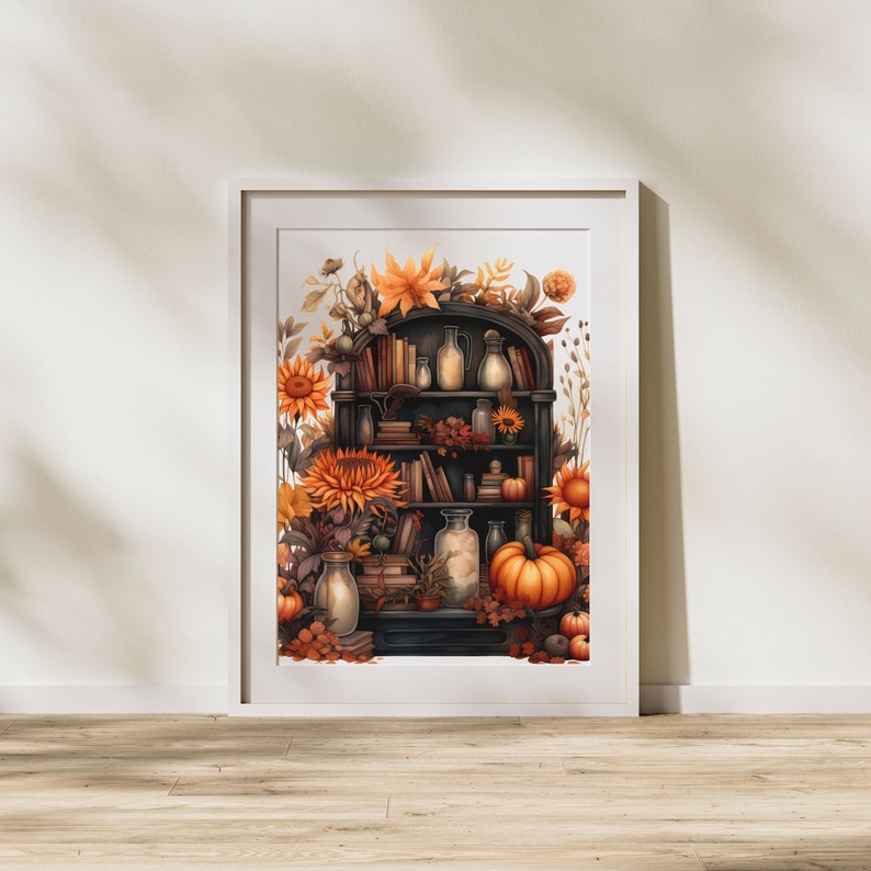 46 Fall Academia Clipart - Witchy Halloween Gothic Clipart, Watercolor ...