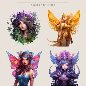 Spirit Fairies Clipart Pack, Fairy Clipart, PNG Clipart With Full ...