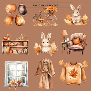 Watercolor Fall PNG Clipart, Full Commercial Use With Instant Download ...