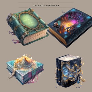 Magic Spell Book Clipart Magic Clipart Fantasy Spellbook PNG Full ...