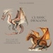 15 Classic Dragons Clipart PNG Full Commercial Use Fantasy - Etsy